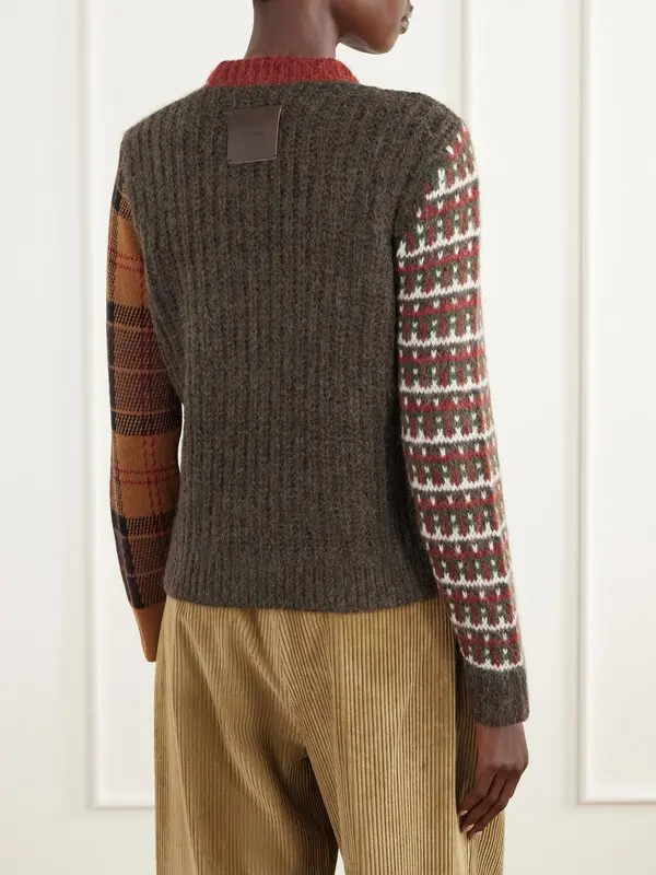 Barbour Ashford Patchwork Wool-blend Sweater