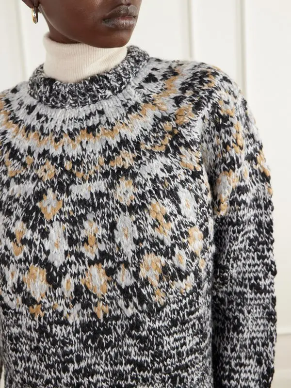 Proenza Schouler White Label Lizzy Fair Isle Sweater