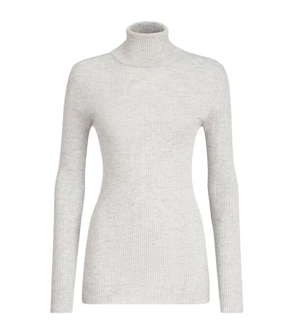 Brunello Cucinelli Cashmere-blend Ribbed Sparkle Sweater