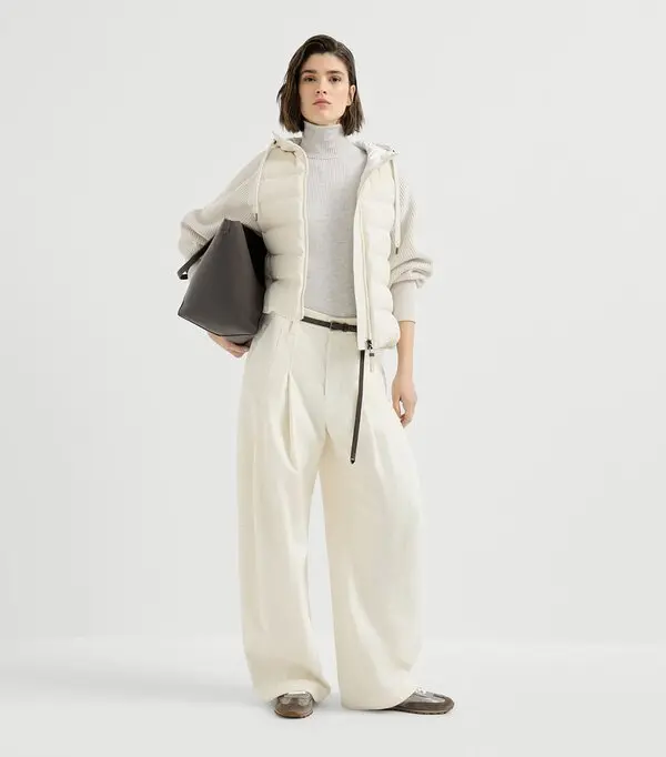 Brunello Cucinelli Cashmere-blend Ribbed Sparkle Sweater