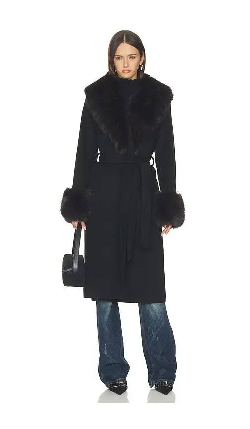 Simkhai Kinsley Belted Long Coat