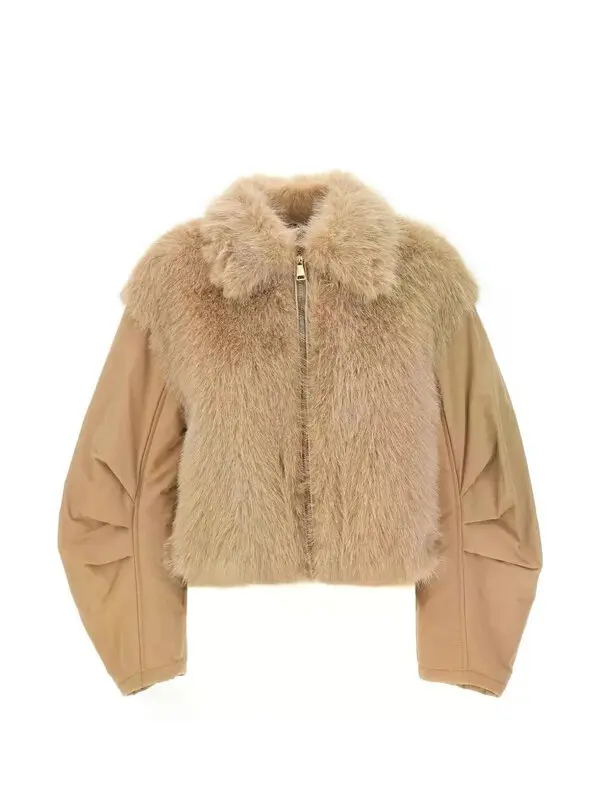 KAOS Faux-fur Panelled Jacket