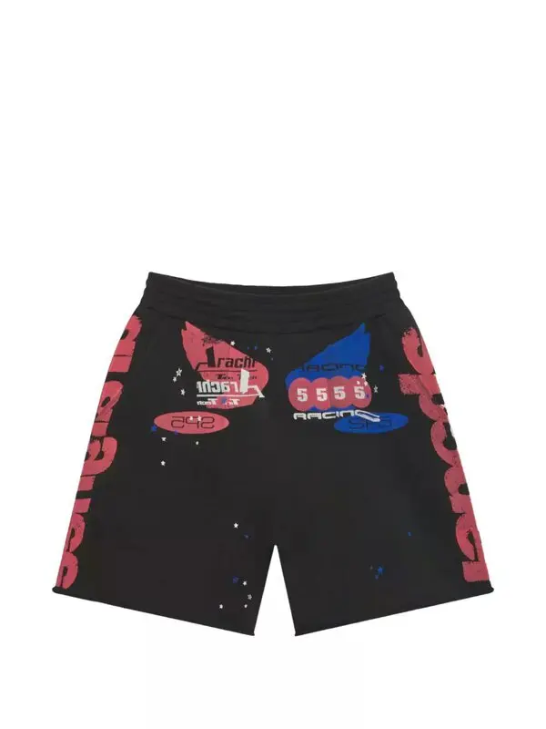 SP5DER Tire Tech Elasticated-waist Track Shorts