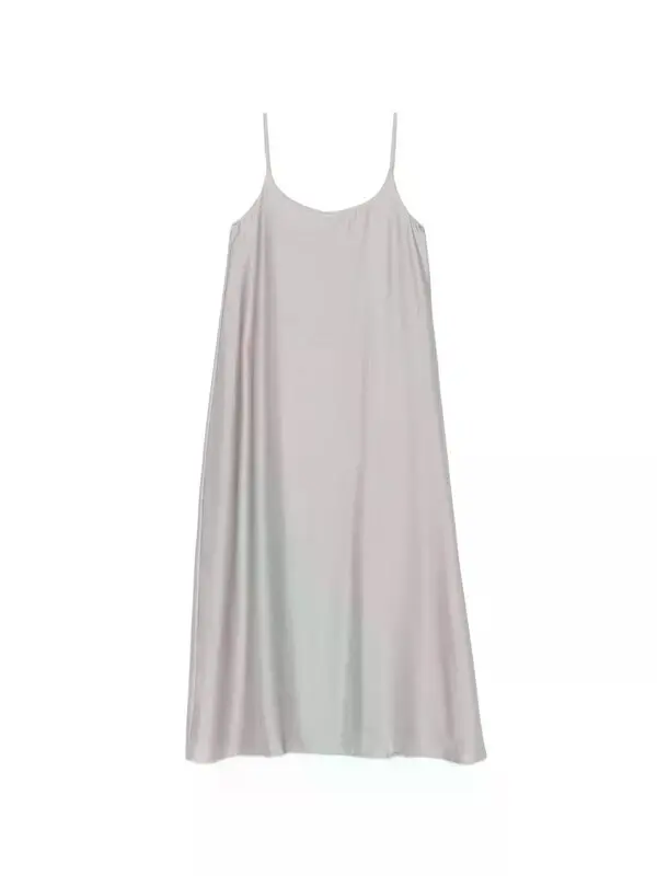 SILKYLICIOUS Evelyn Slip Maxi Dress - Grey