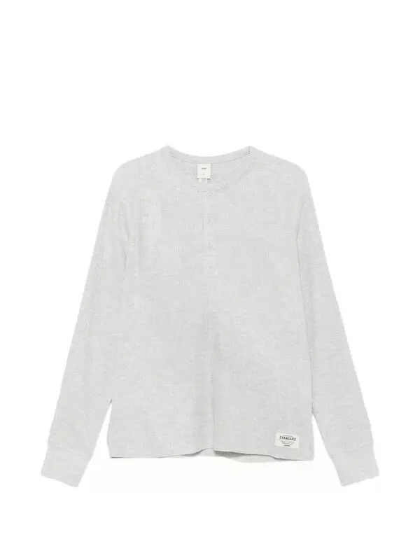 SKIMS Waffle-knit Sweatshirt - Ash