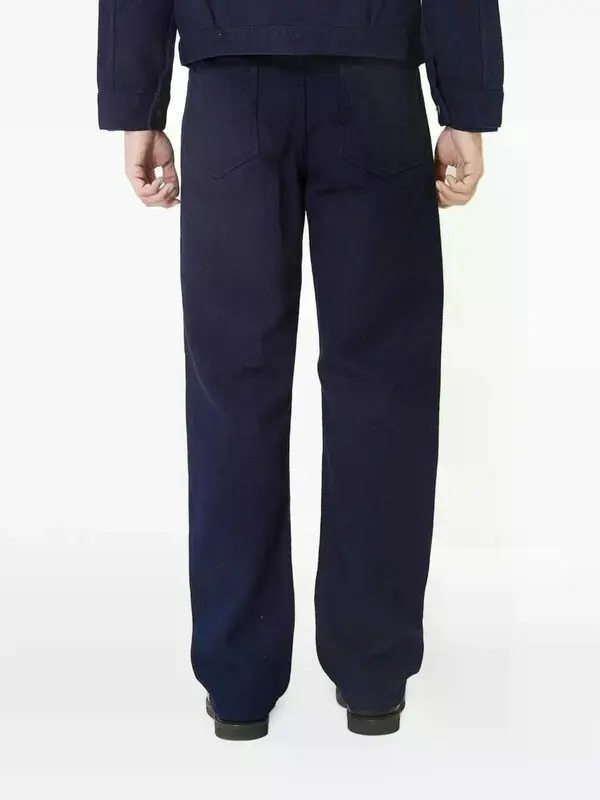 BLUE BLUE Straight-leg Cotton Trousers