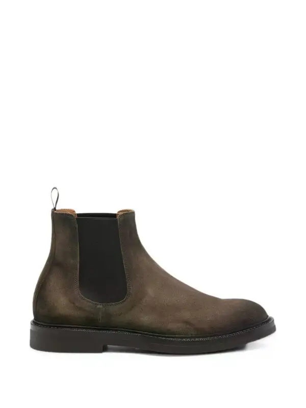 Officine Creative Dude Flexi Suede Chelsea Boots - Brown