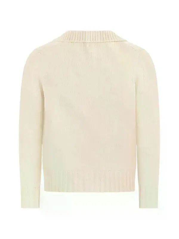 Alpha Studio Spread-collar Raglan-sleeve Sweater