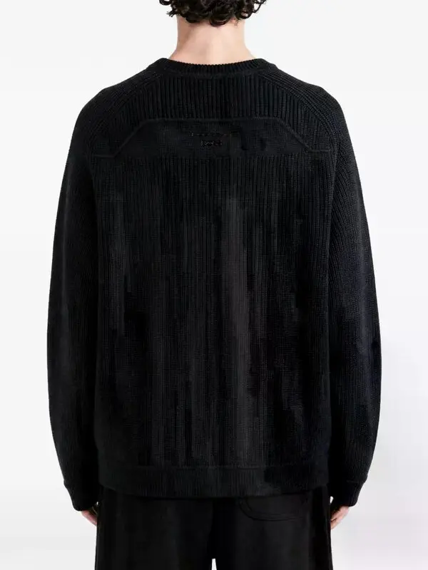 Hugo Boss X Porsche Logo-patch Ribbed-knit Sweater