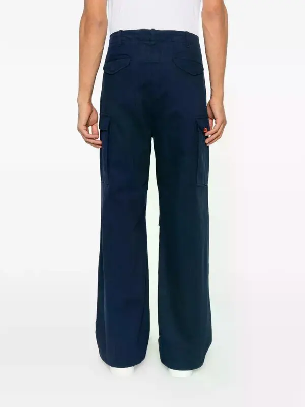UNIVERSAL OVERALL Cargo-pockets Wide-leg Trousers