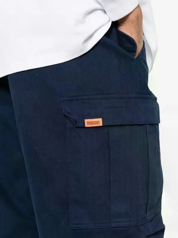 UNIVERSAL OVERALL Cargo-pockets Wide-leg Trousers