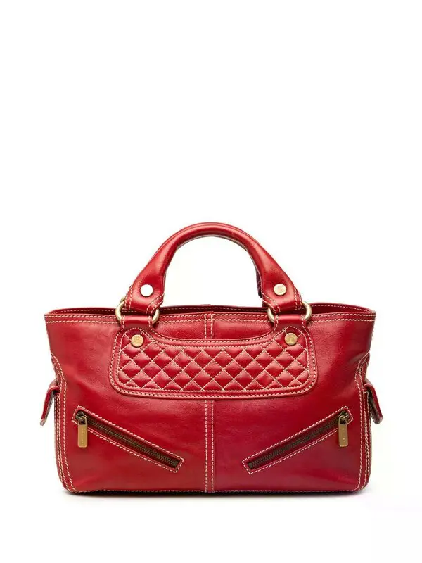 Celine 2000 Leather Biker Boogie Handbag