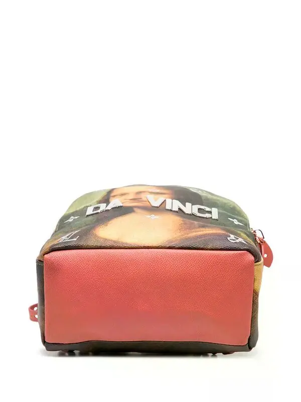 LOUIS VUITTON 2017 Jeff Koons Masters Collection Da Vinci Palm Springs Backpack