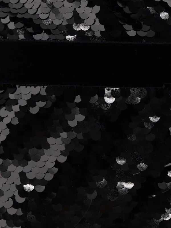 Alberta Ferretti Sleeveless Sequin Wrap Midi Dress