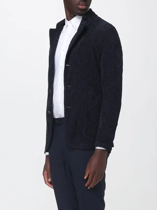 Emporio Armani Short Single-breasted Polyester Blazer With Slim Fit