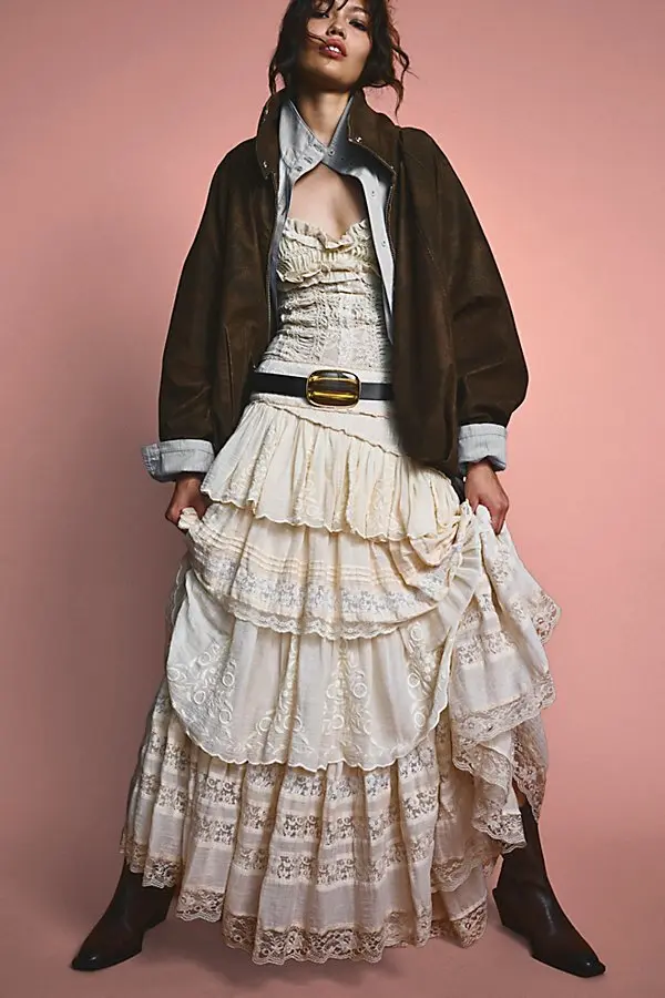 Free People Regency Riot Maxi Skirt At