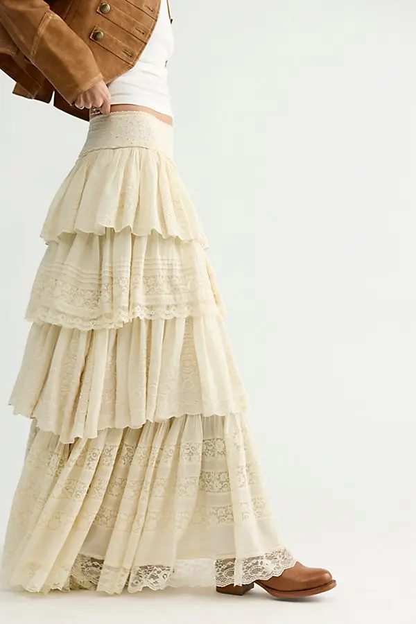 Free People Regency Riot Maxi Skirt At