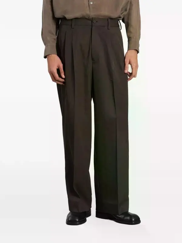 SSSTEIN Pleated Wide-leg Trousers