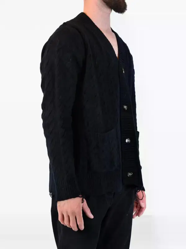 LANEUS Cable-knit Cardigan