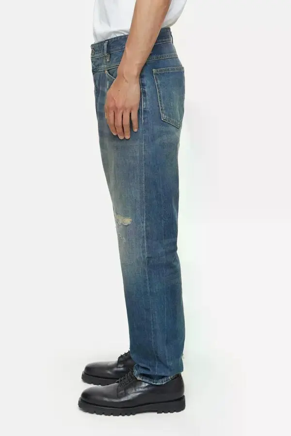 Closed Distressed Straight-leg Jeans
