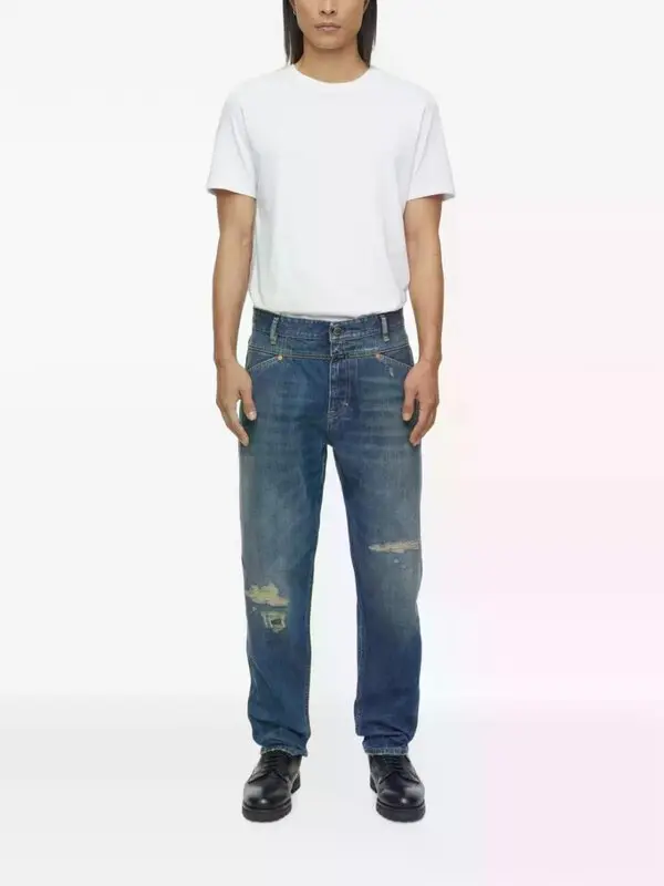 Closed Distressed Straight-leg Jeans