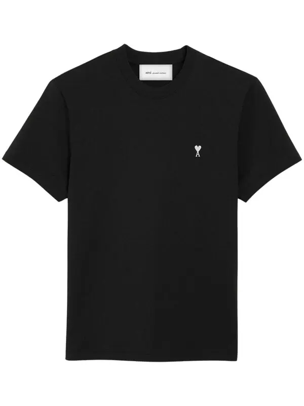AMI Paris De Coeur Cotton T-shirt - Black