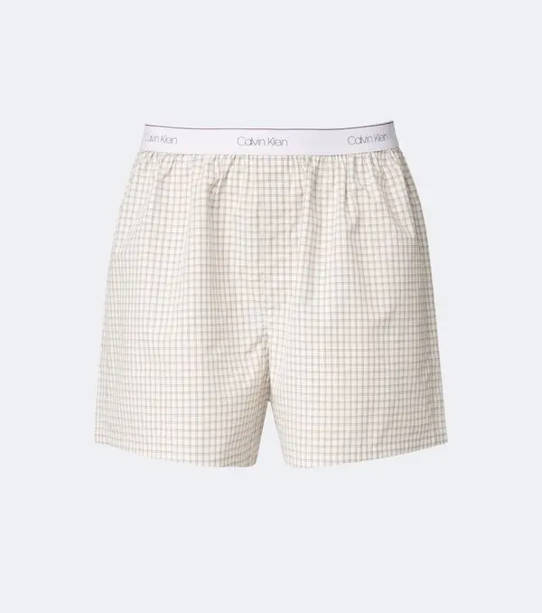 Calvin Klein Owen Checked Cotton Boxers - Multicoloured