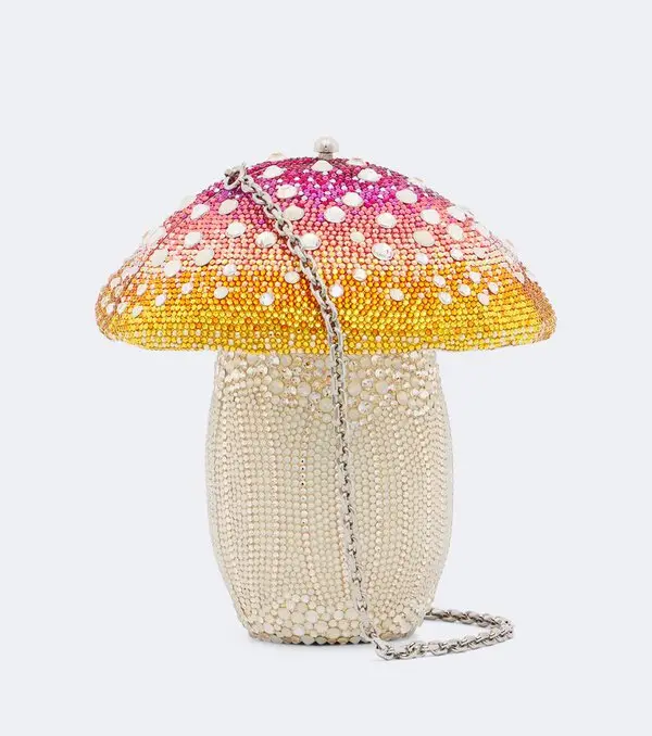 Judith Leiber Mushroom Toadstool Embellished Clutch