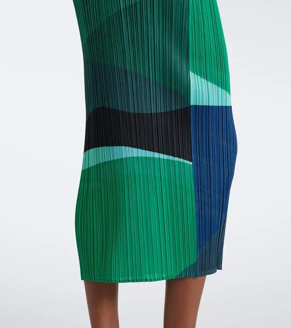 Issey Miyake Orbit Pleated Midi Dress