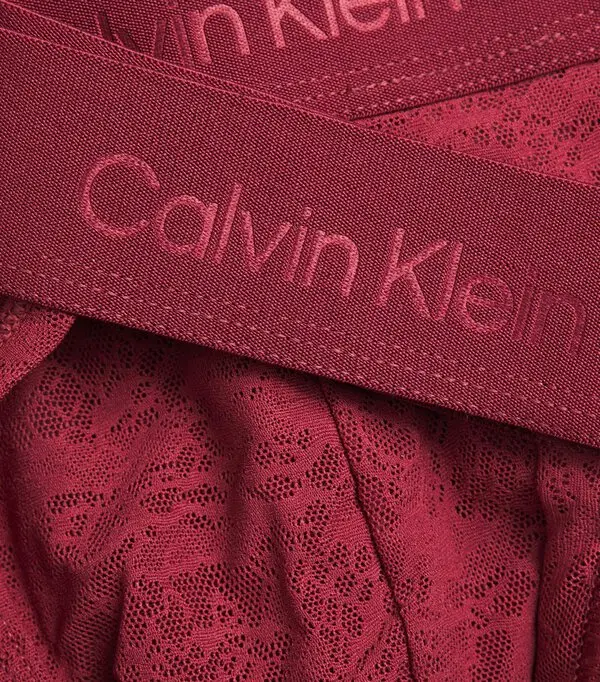 Calvin Klein Low-rise Sculpt Lace Trunks