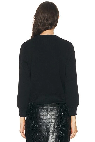TOTEME Cropped Cotton Knit Sweater