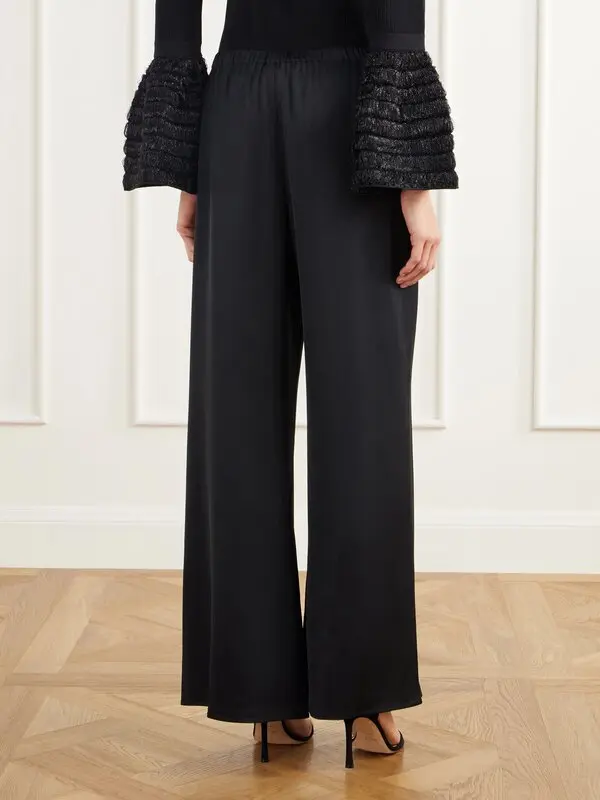 Simkhai Roni Satin Wide-leg Pants