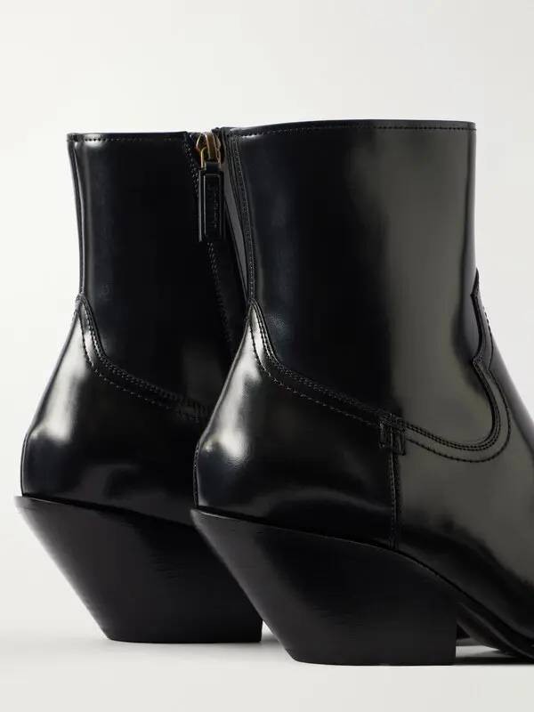 Saint Laurent Dylan 45 Patent-leather Ankle Boots
