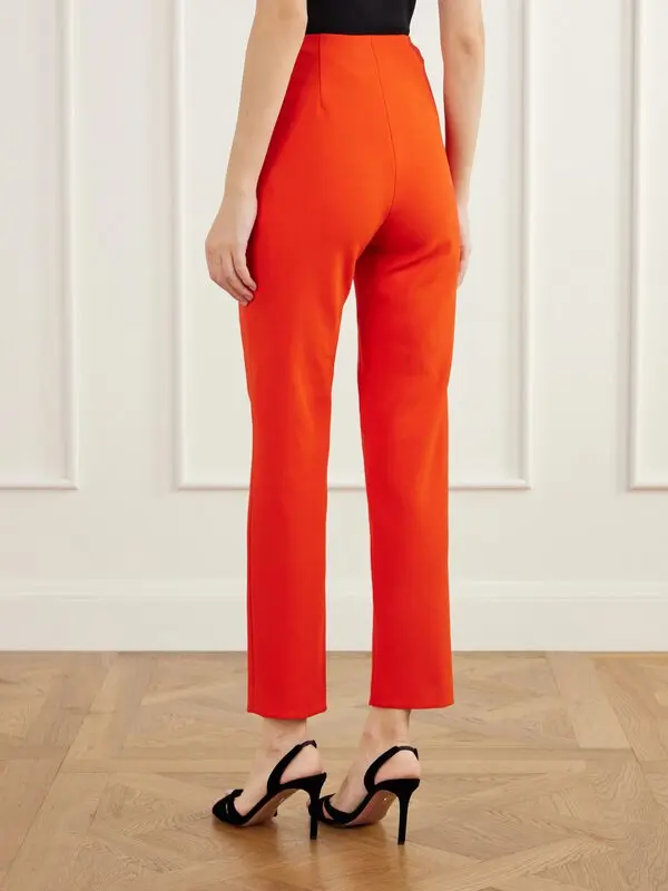 Carolina Herrera Stretch-wool Woven Slim-leg Pants