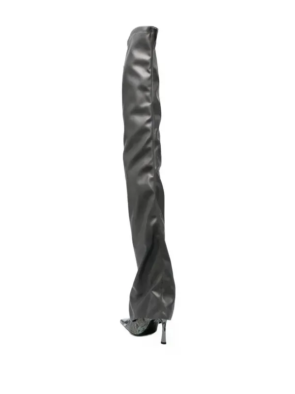 Attico Robin Snakeskin-effect Boots