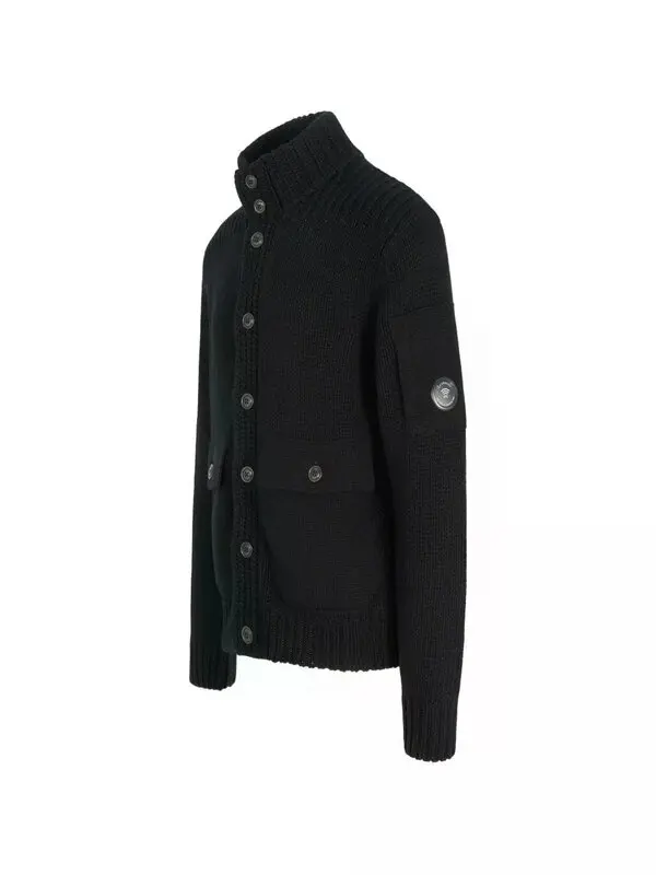 C.P. COMPANY Lambswool Lens Button Sweater
