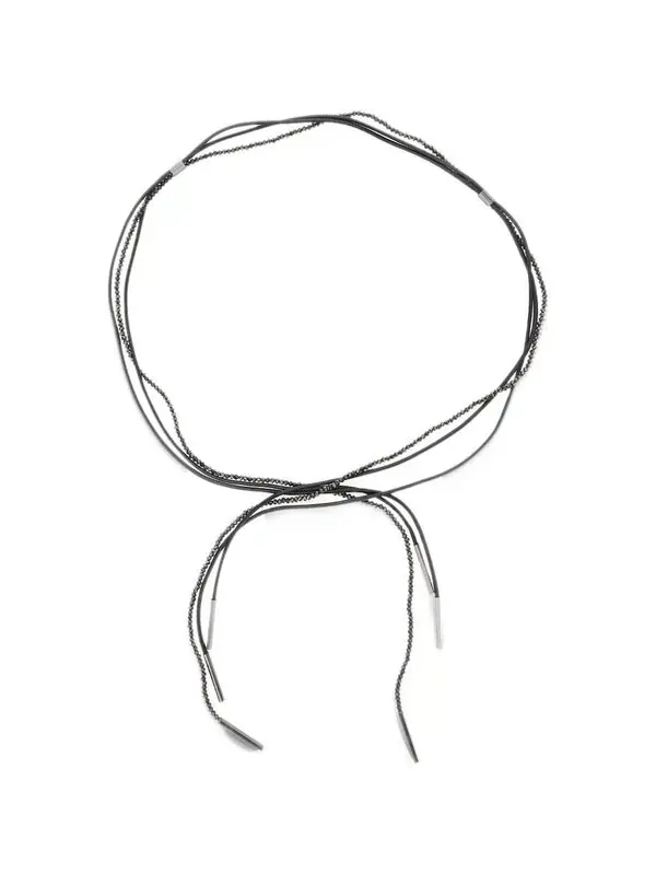 Antonelli Firenze Skye Bead-embellished Self-tie Belt