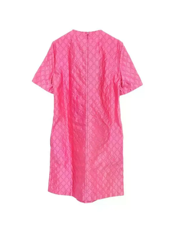 Gucci 2010s Gg Pattern Dress - Pink