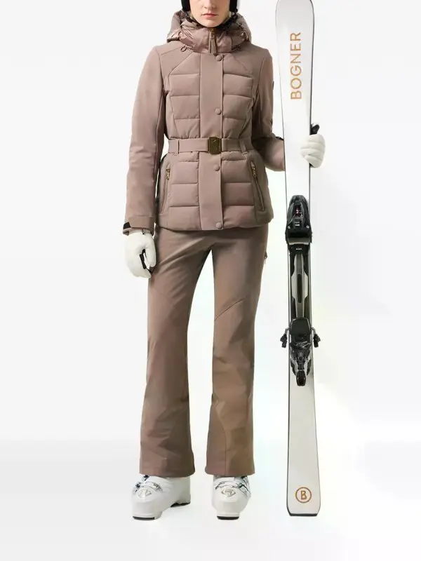 Bogner Elva Belted Ski Jacket - Neutrals