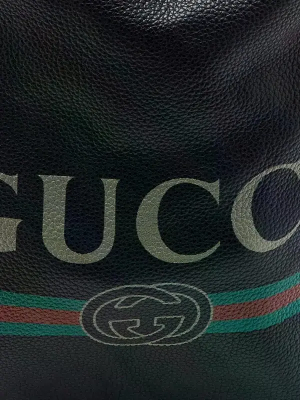 Gucci Leather Drawstring Backpack