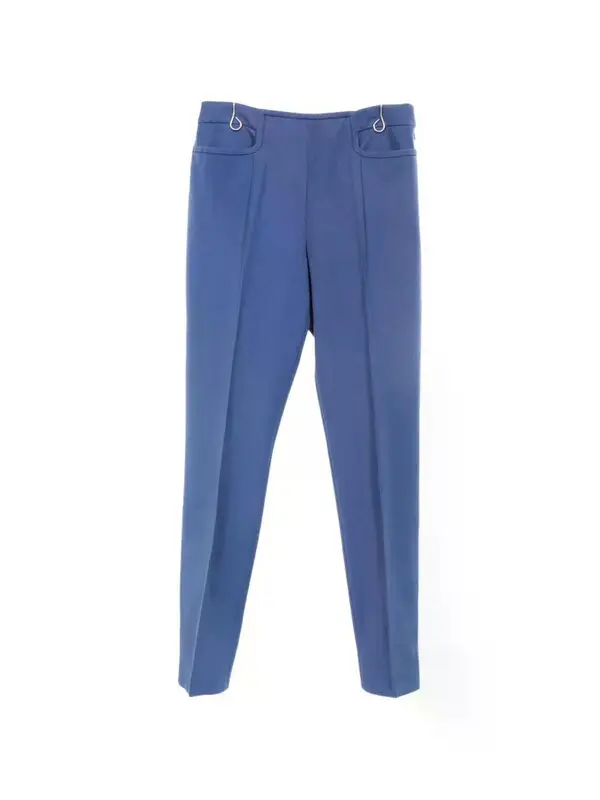 Hermès 2000s Slim-fit Trousers - Blue