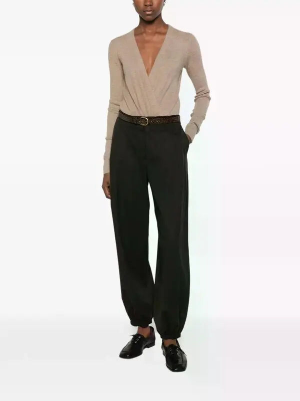 Max Mara Cashmere V-neck Bodysuit