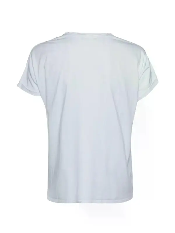 Balmain Logo-print Cap-sleeve T-shirt - White