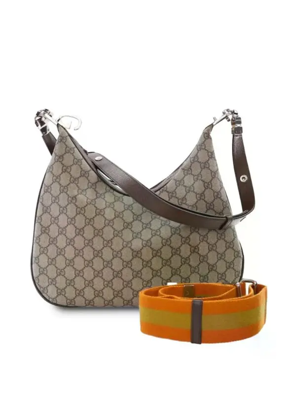 Gucci 2016-2026 Medium Gg Supreme Web Attache Crossbody Bag