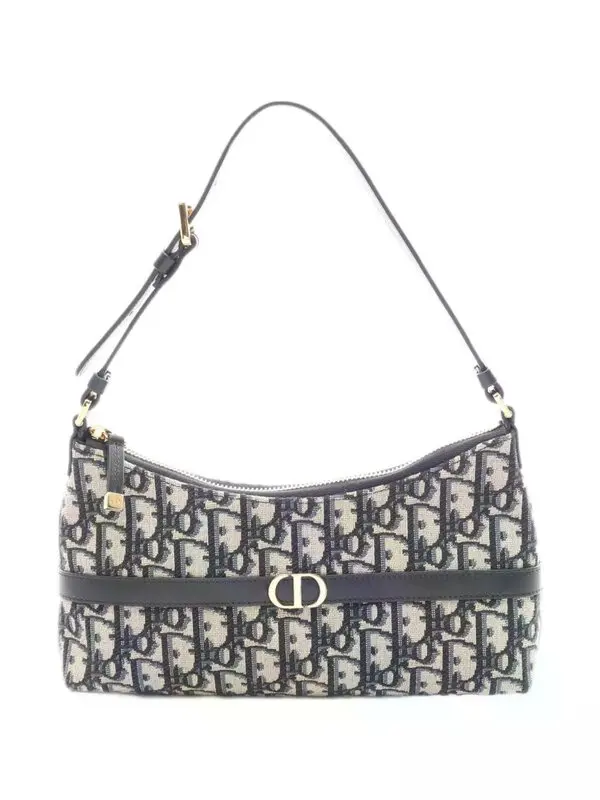 Dior 2010s 30 Montaigne Cigale Oblique Shoulder Bag