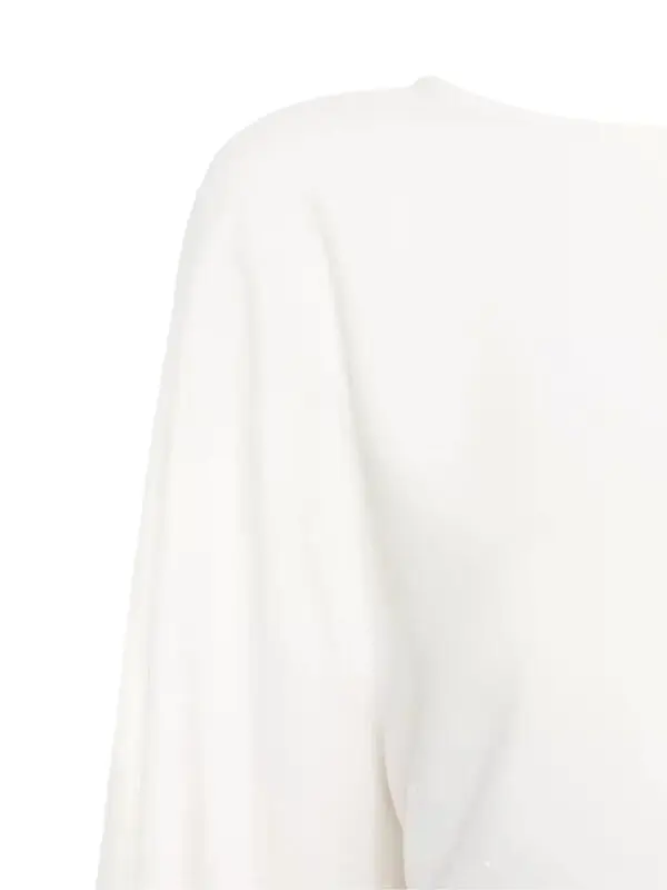 P.a.r.o.s.h Belted Boat-neck Mini Dress