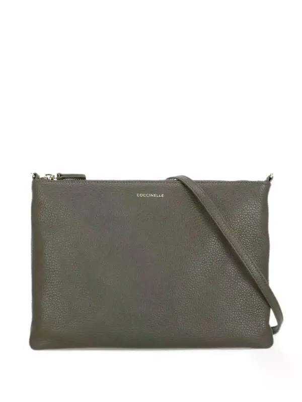 COCCINELLE Logo-print Leather Clutch Bag