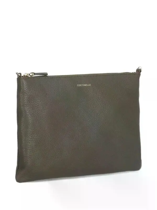 COCCINELLE Logo-print Leather Clutch Bag