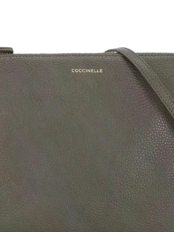 COCCINELLE Logo-print Leather Clutch Bag