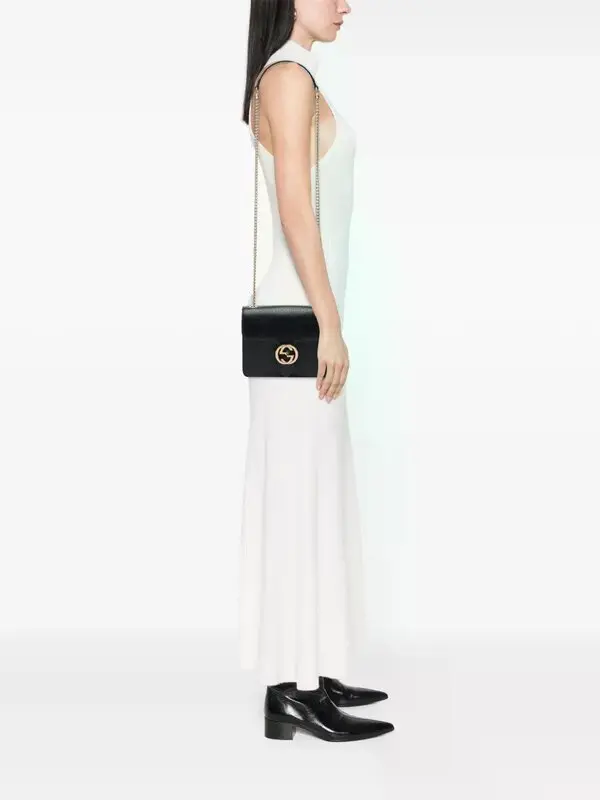 Gucci 2016-2026 Small Dollar Calfskin Interlocking G Crossbody Bag